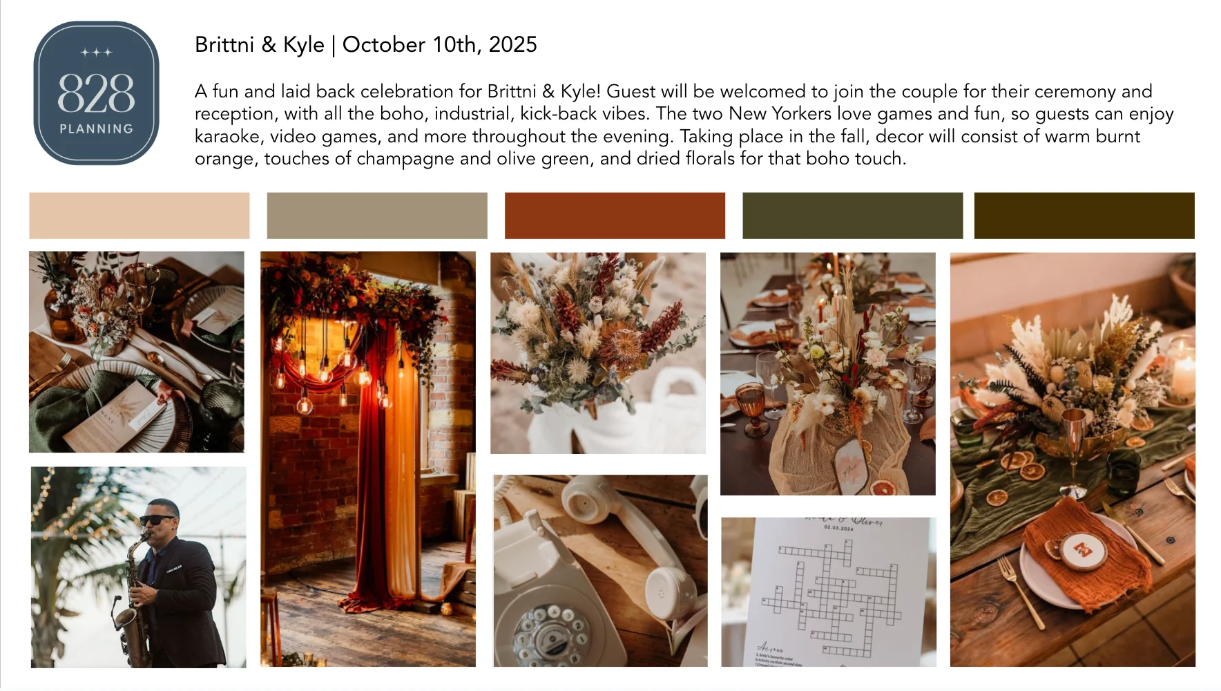 Brittni & Kyle’s Boho-Industrial Fall Wedding at PINE Charlotte